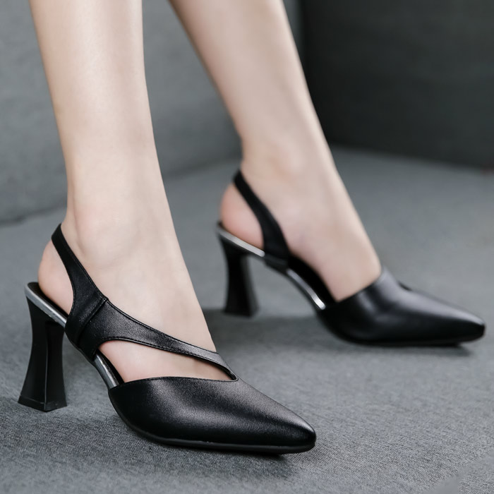 Giày cao gót da lì công sở ELLA 7cm kiểu dáng sang trọng độc đáo ELA633 – ELLA – Đẹp là giá trị